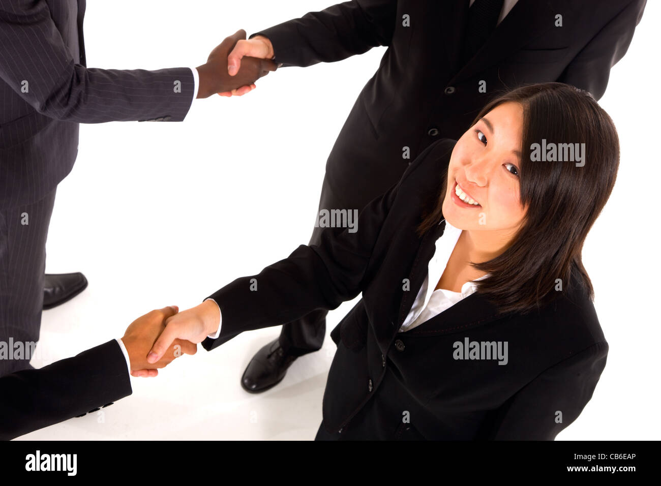 working team shaking hands Stock Photo - Alamy