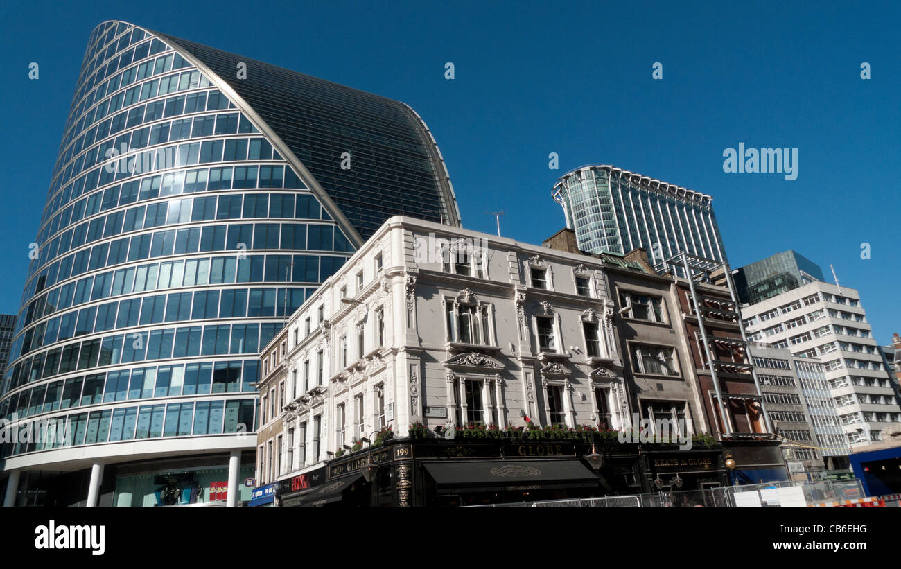 A view of Moorgate which is undergoing construction due to Crossrail ...