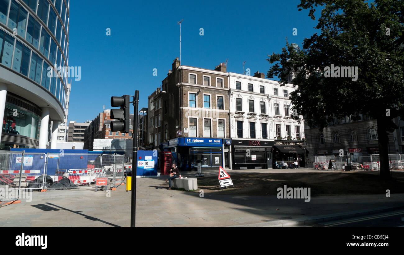 Crossrail redevelopment construction site at old Moorgate Underground ...