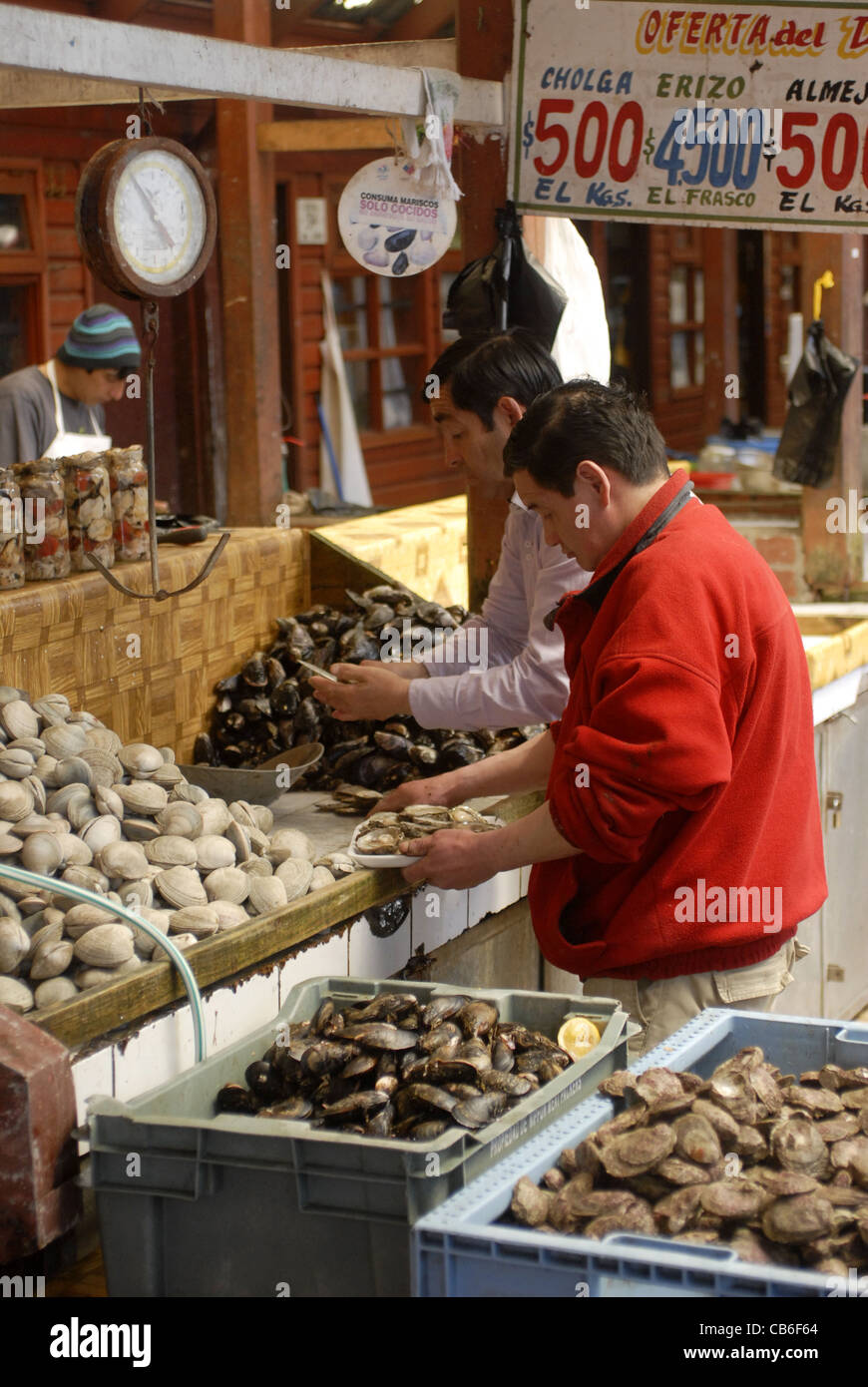 Angelmo Fish Market, Puerto Montt, Lake's District, Chile Stock Photo ...