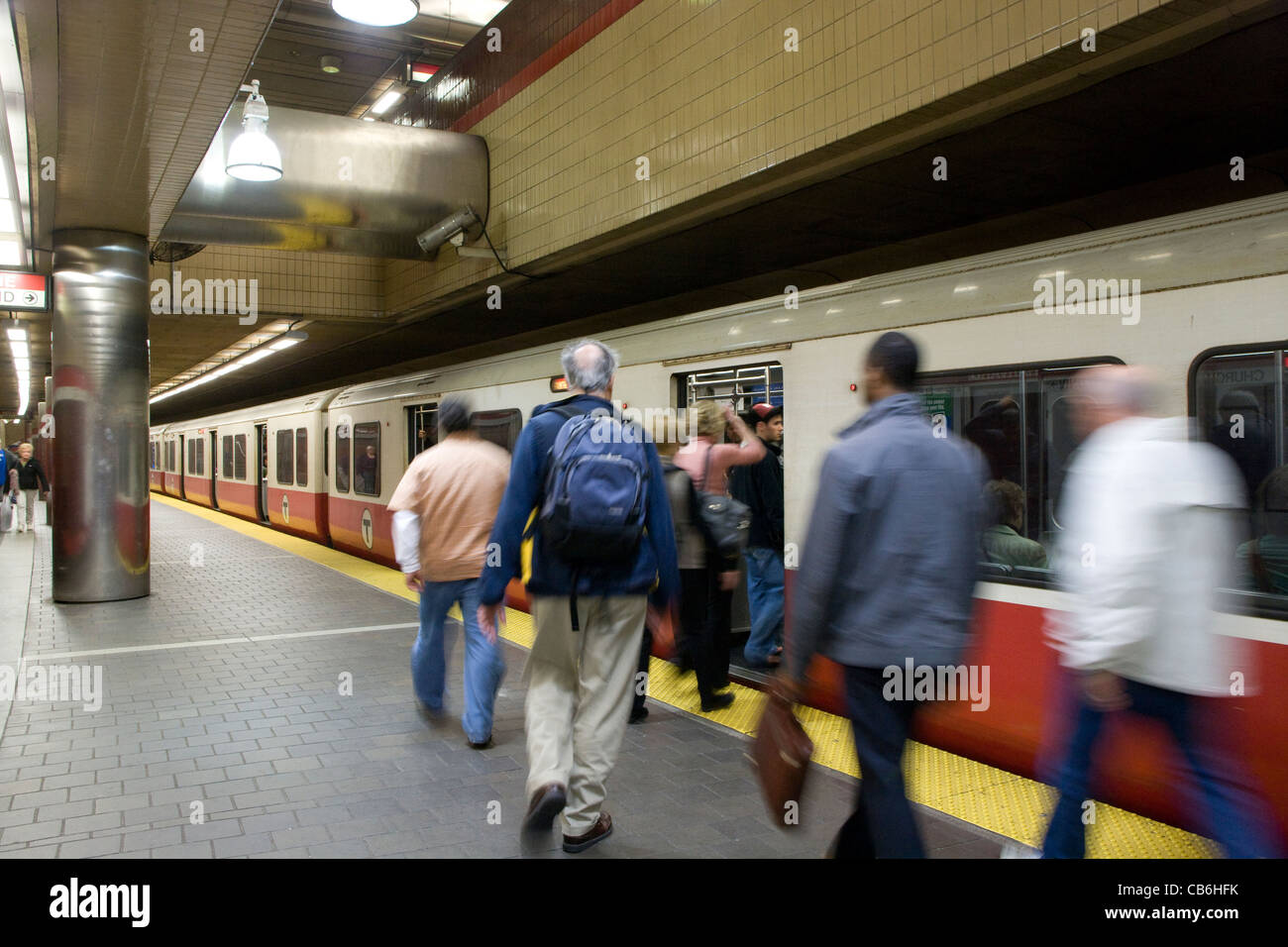 Boston t subway hi-res stock photography and images - Alamy