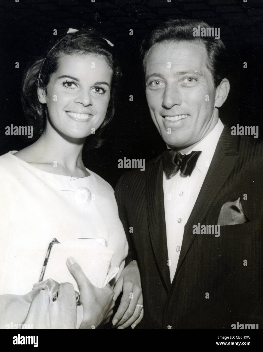 ANDY WILLIAMS US singer with first wife Claudine about 1968 Stock Photo ...