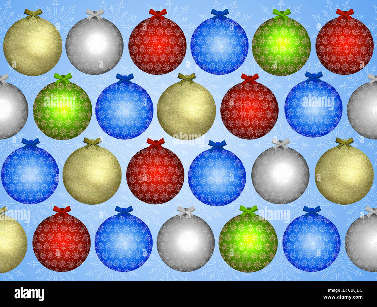 Blue gold silver baubles hi-res stock photography and images - Alamy