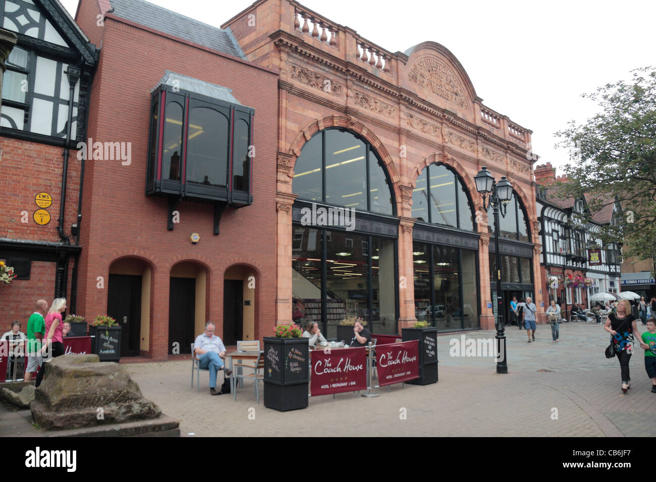 The Coach House Hotel Chester and Chester Library in Central Chester ...