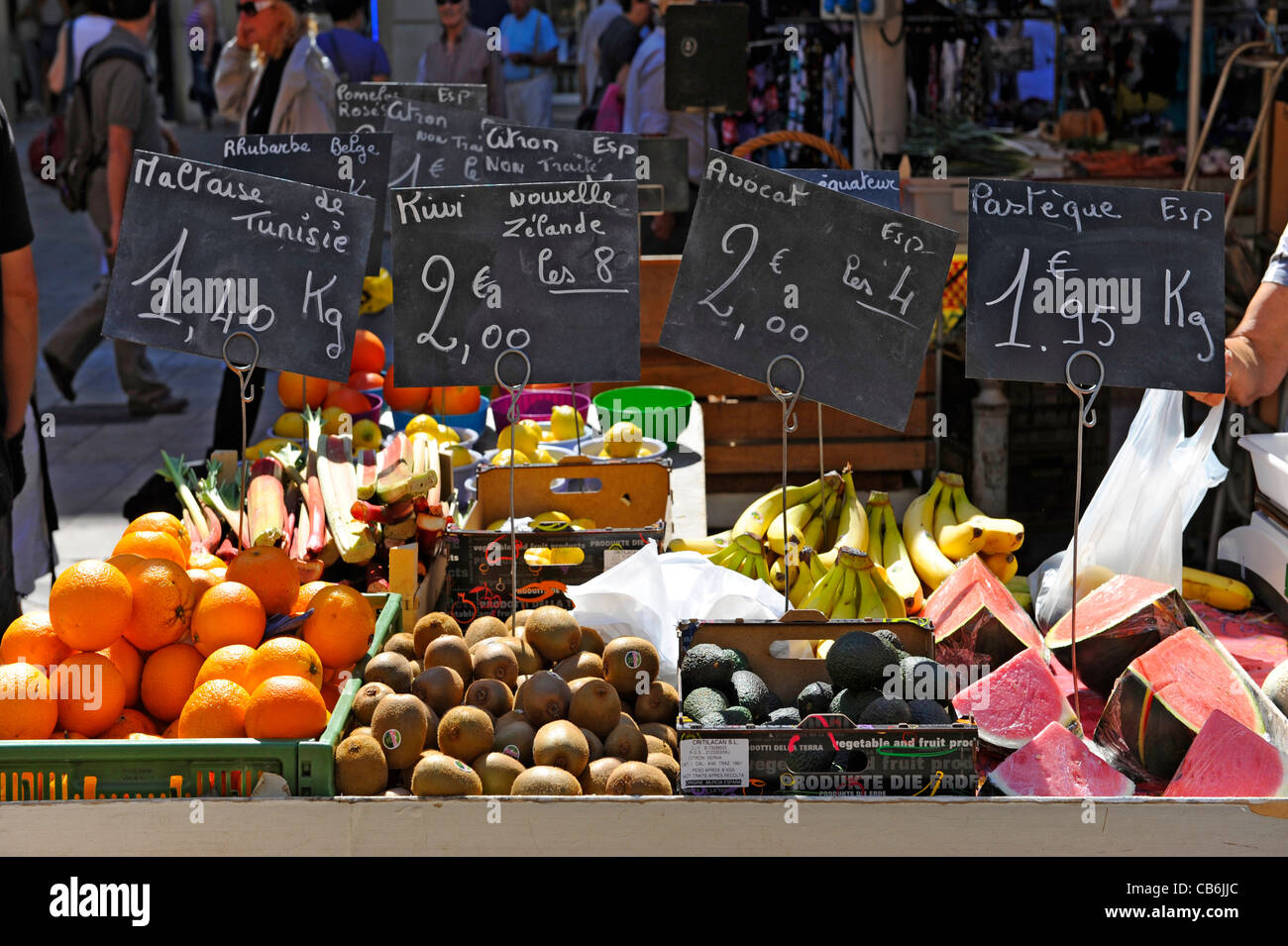 Fruits Vegetables Display market Toulon France French Riviera ...