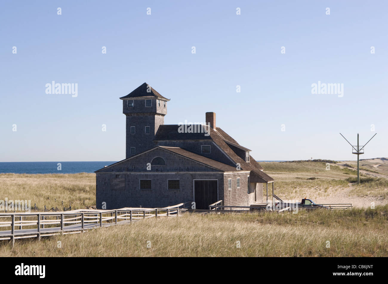 Cape Cod: Race Point life-saving station Stock Photo - Alamy
