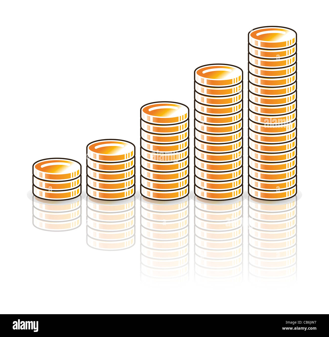 Coins folded hi-res stock photography and images - Alamy