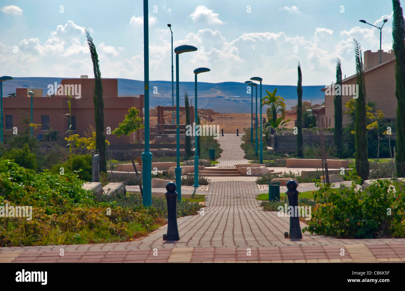 Street in new district, Arad, Israel, Asia, Middle East Stock Photo - Alamy