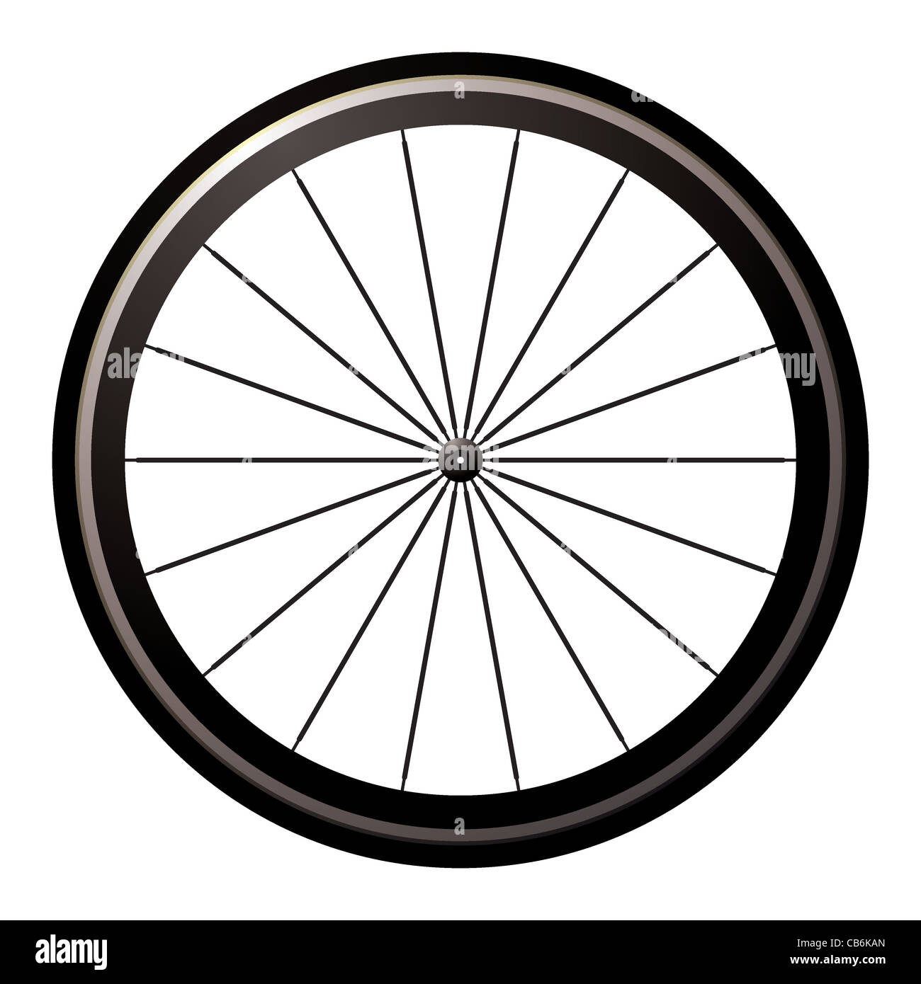 Aerodynamic front road or time trial wheel with tyre Stock Photo - Alamy