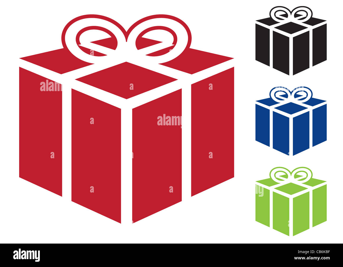 Present box icon simple hi-res stock photography and images - Alamy