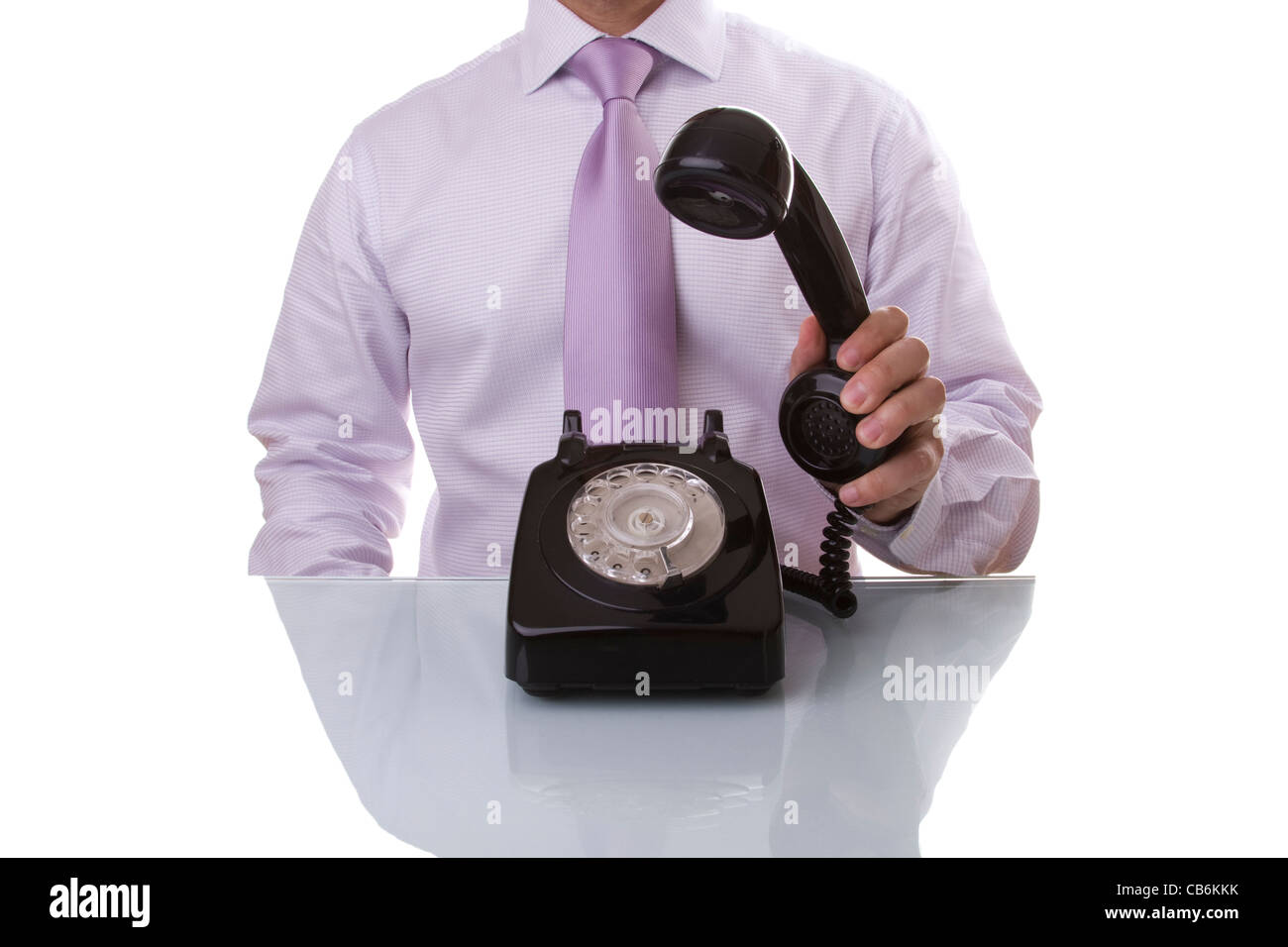 businessman at the office answer a call Stock Photo - Alamy