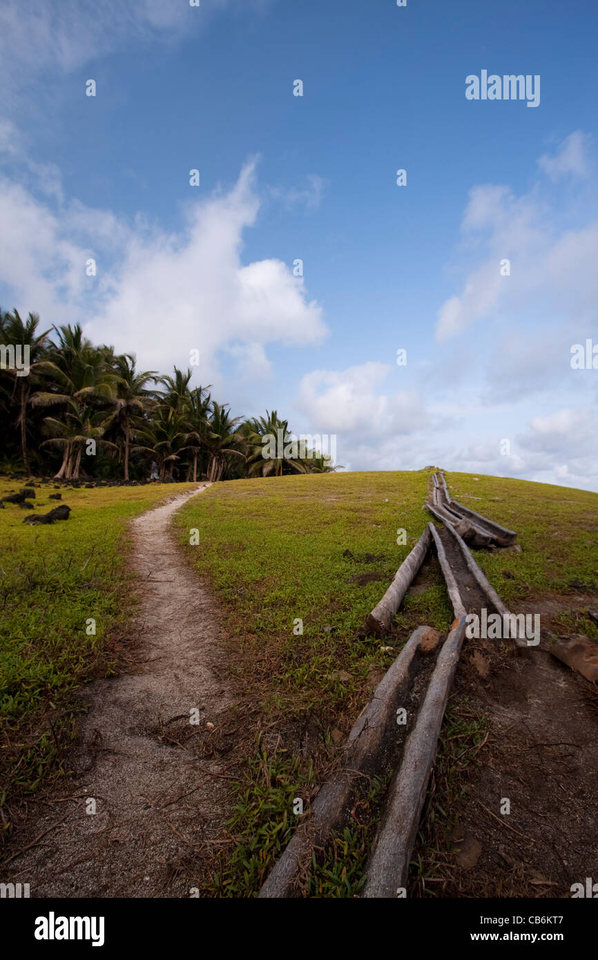 beautiful hill with trees and grass Stock Photo - Alamy
