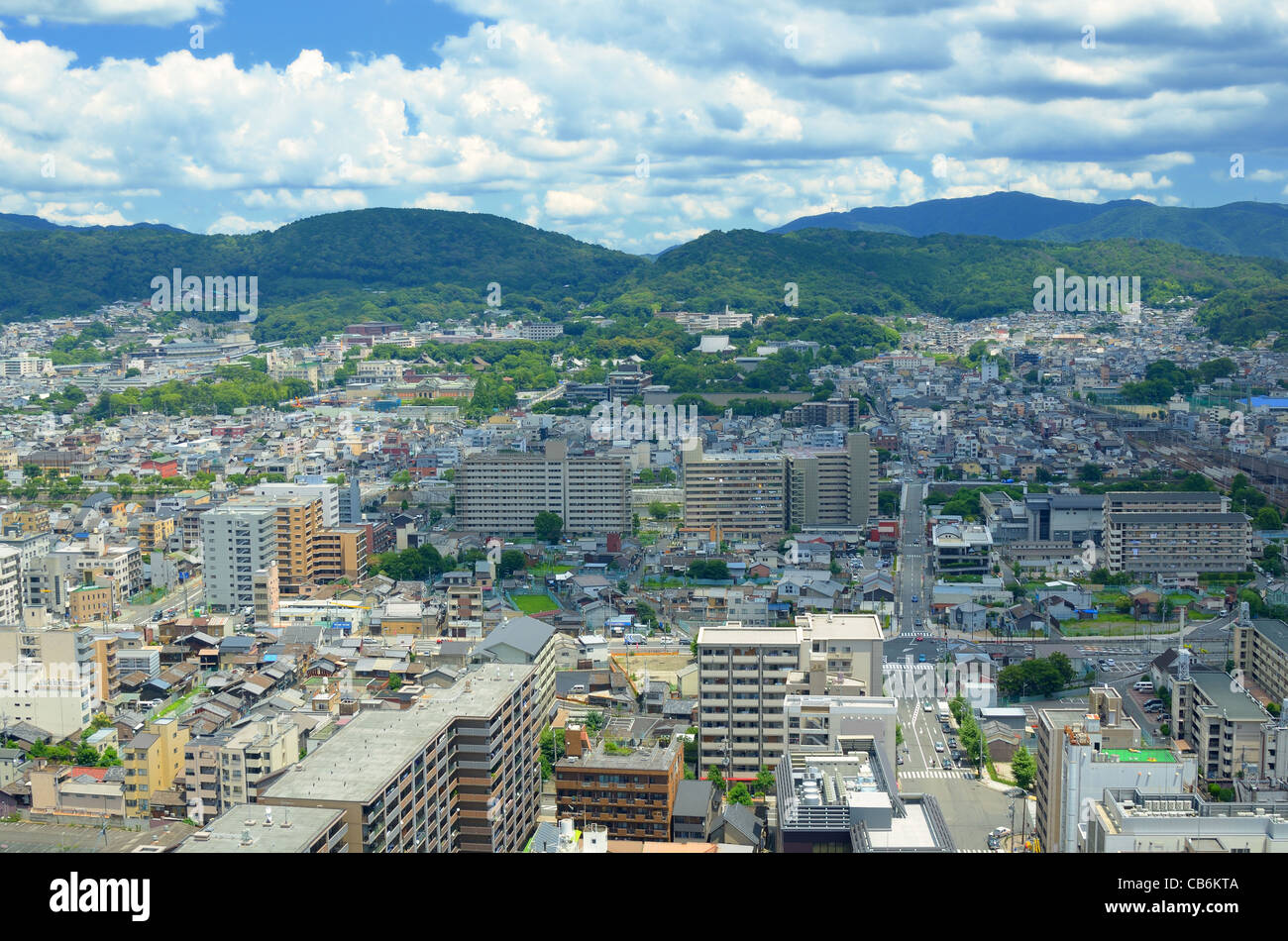 Aerial view of Kyoto, Japan Stock Photo - Alamy