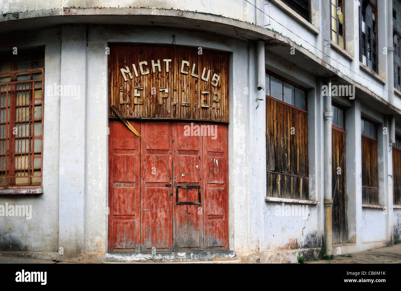 Closed night club, Fianarantsoa, Madagascar Stock Photo - Alamy