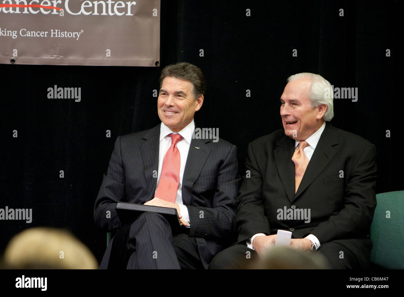 Texas Governor Rick Perry speaks at the announcement of a cancer ...