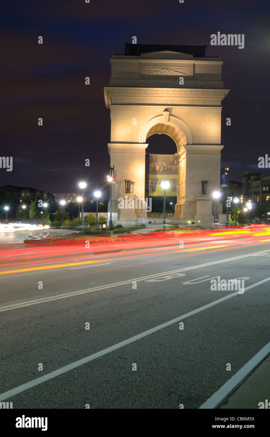 Millennium Gate at Atlantic Station in Midtown Atlanta, Georgia, USA ...