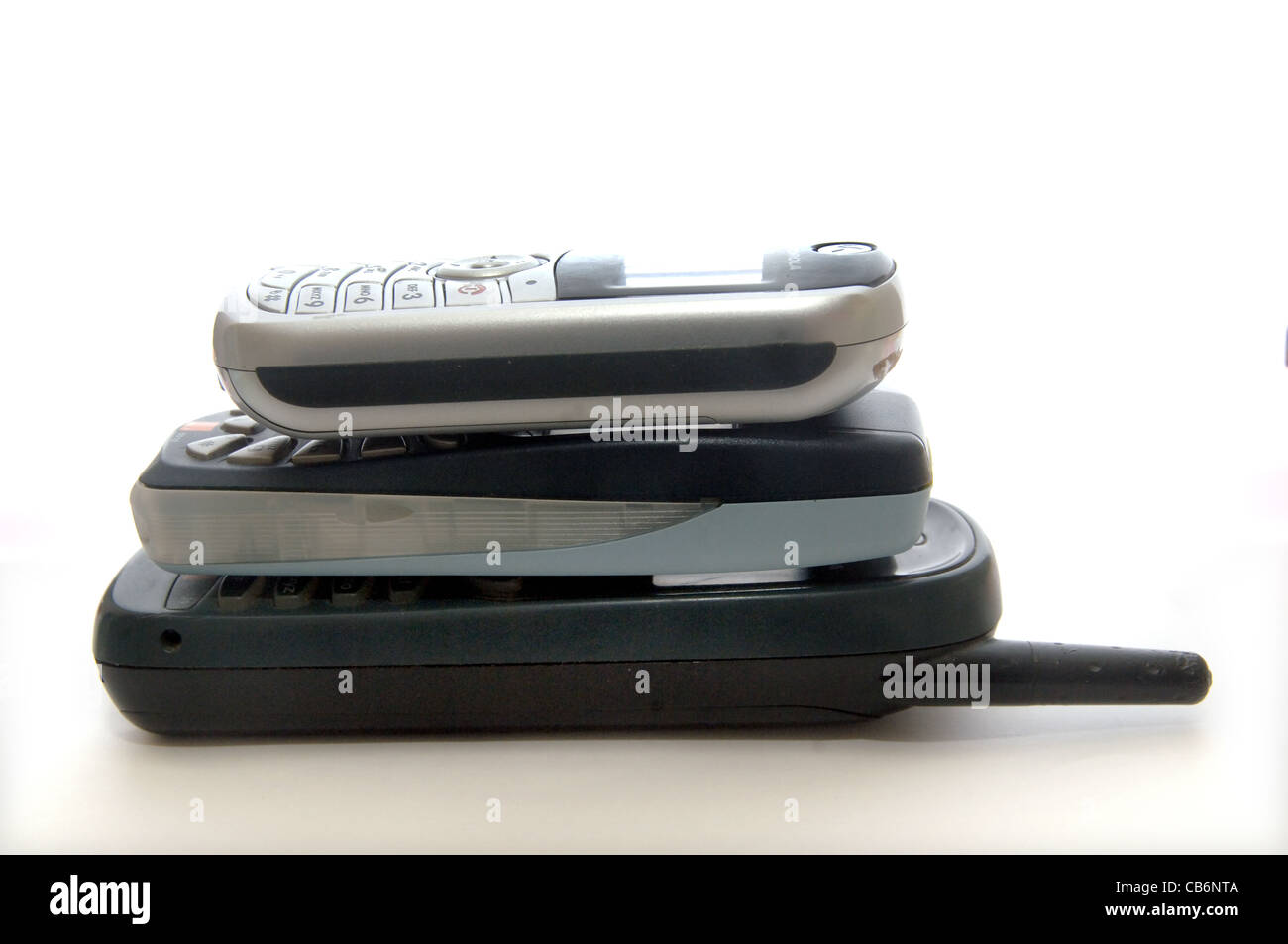 Three mobile phones Stock Photo - Alamy