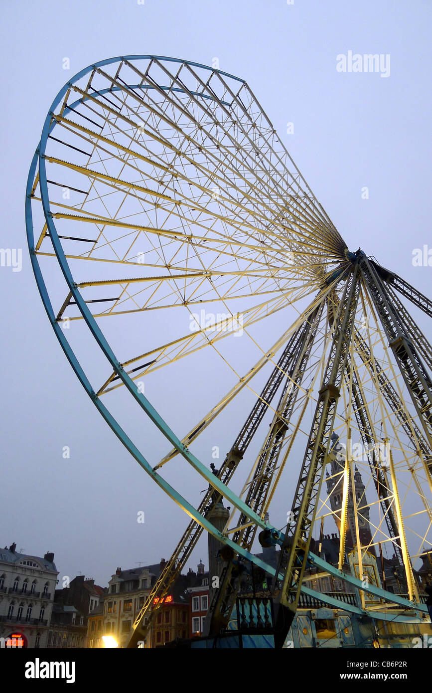 Big Wheel Under Construction, Lille Stock Photo - Alamy