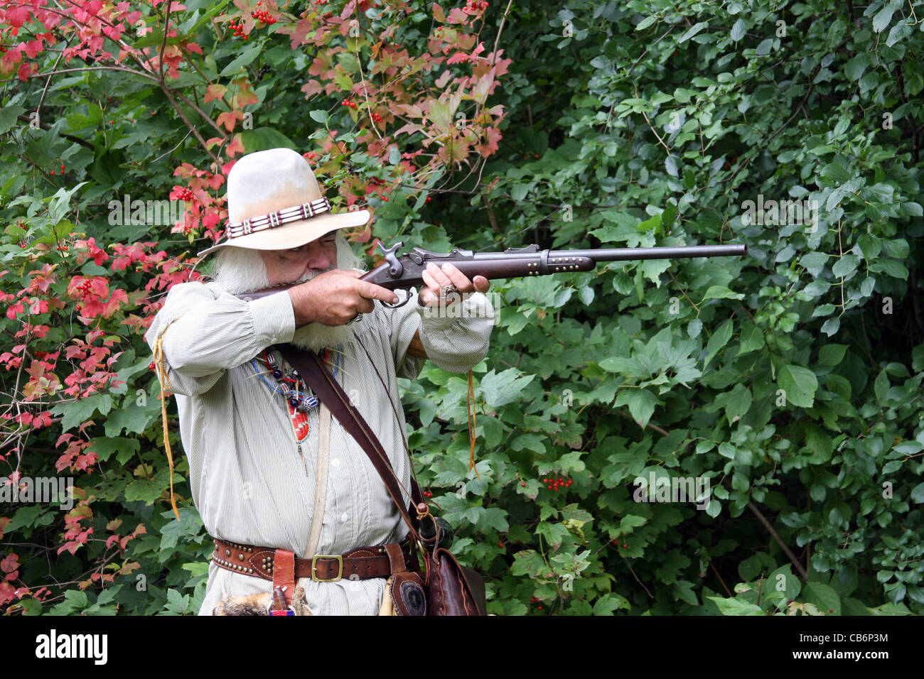 A trapper hunting Stock Photo - Alamy