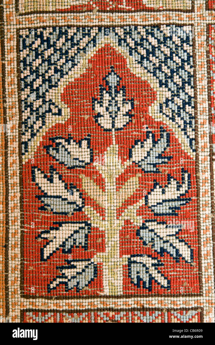 Istanbul: Turkish carpet detail / tree of life Stock Photo - Alamy