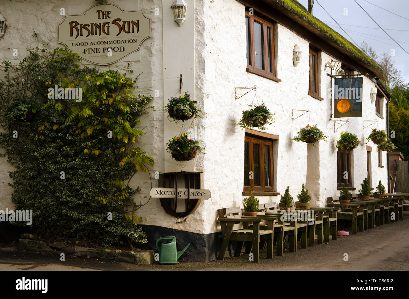 The Rising Sun pub West Bagborough Somerset UK Stock Photo - Alamy