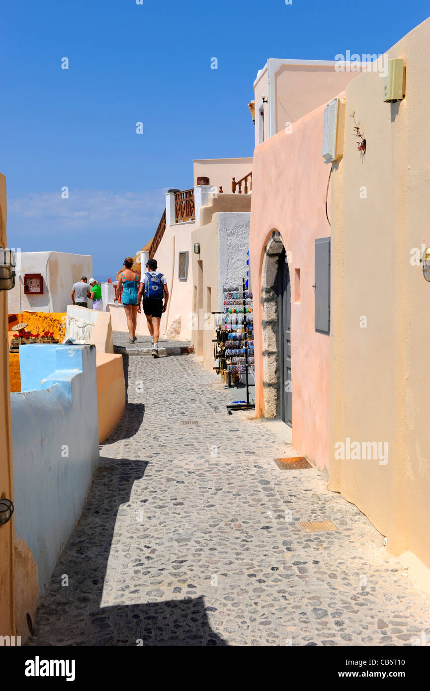 Shopping Oia Santorini Greece Island Mediterranean Cruise Aegean Stock Photo - Alamy