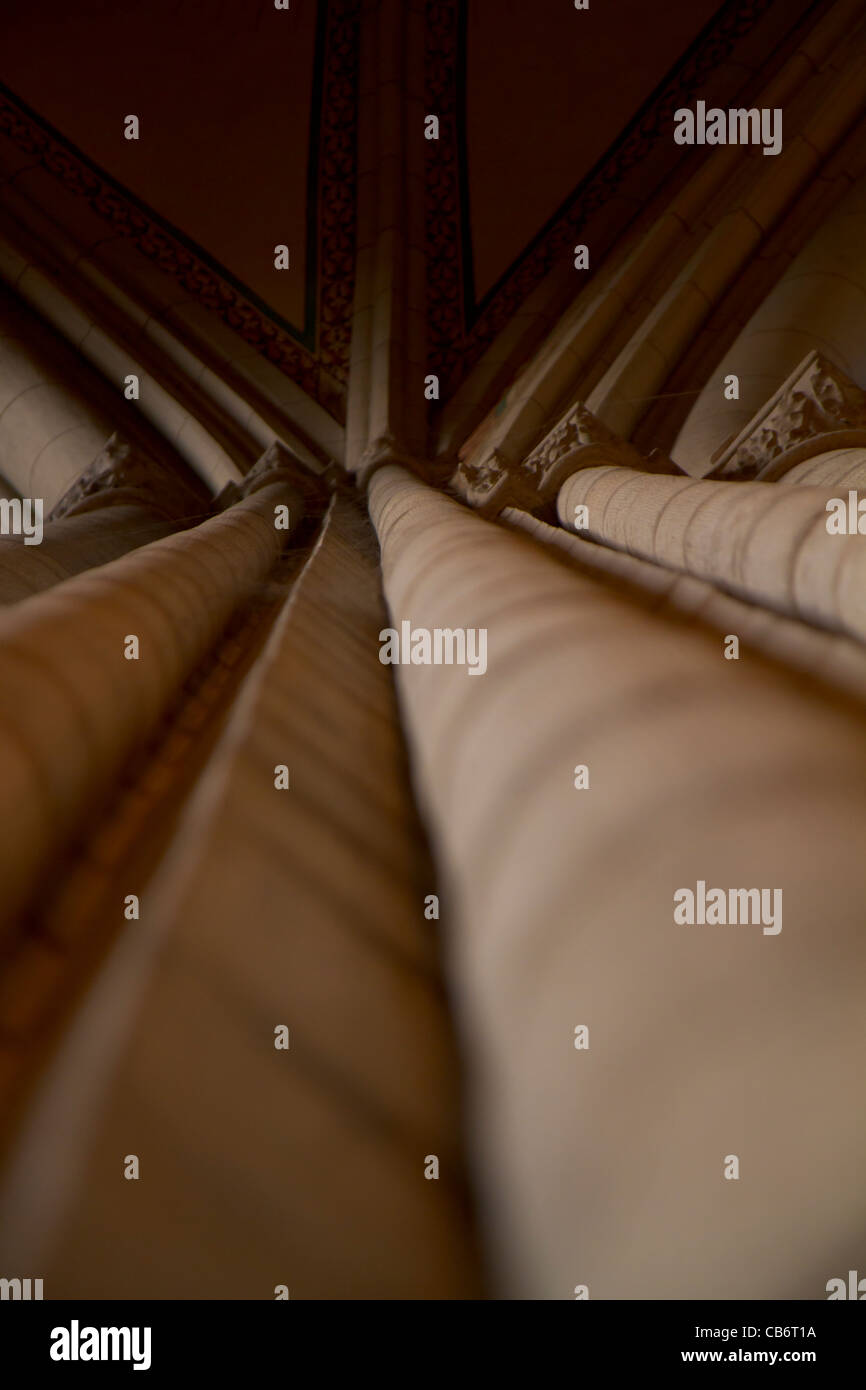 Looking up at ceiling in uppsala cathedral Stock Photo - Alamy
