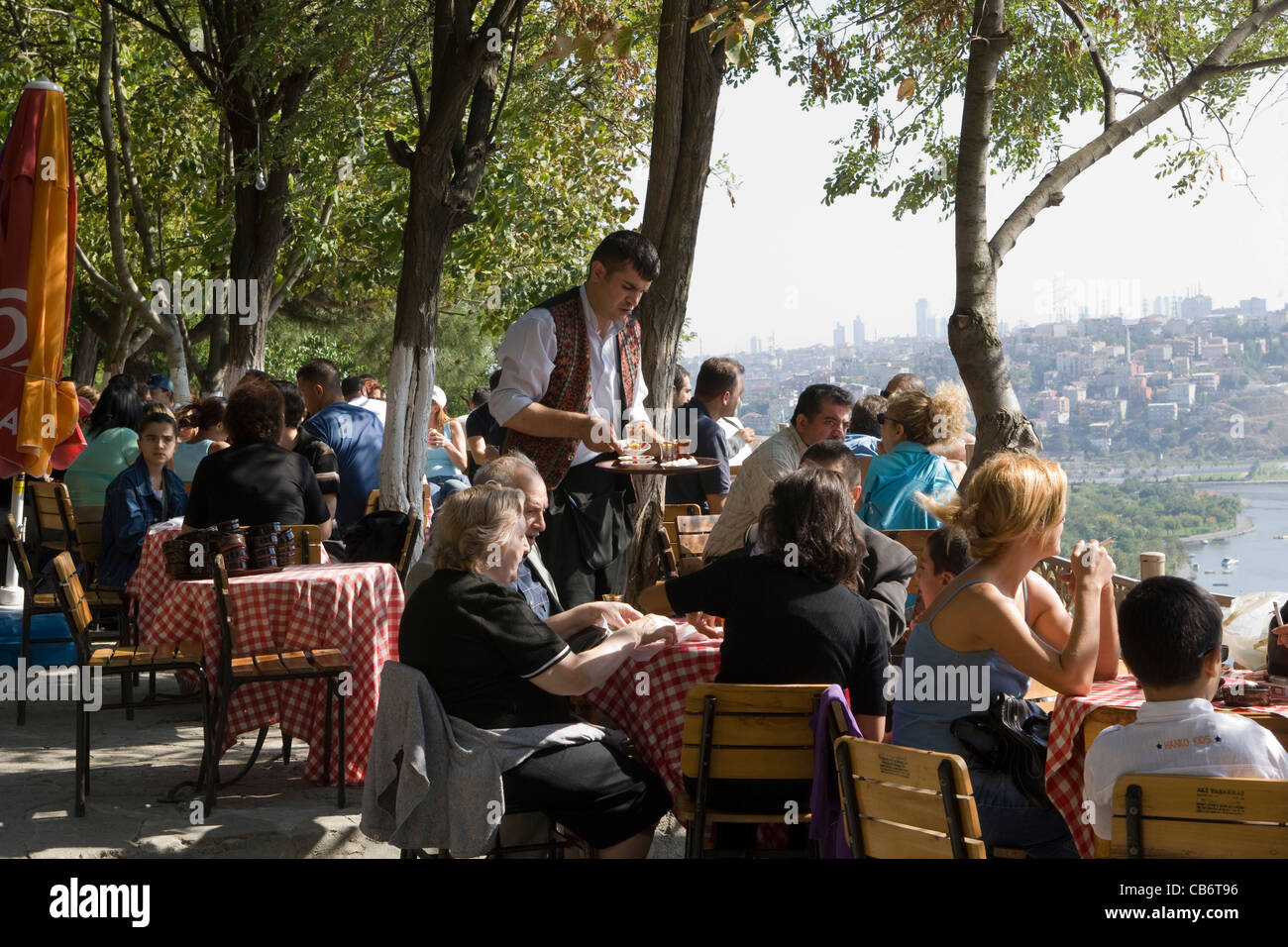 Istanbul: Eyup - Pierre Loti Cafe terrace Stock Photo - Alamy