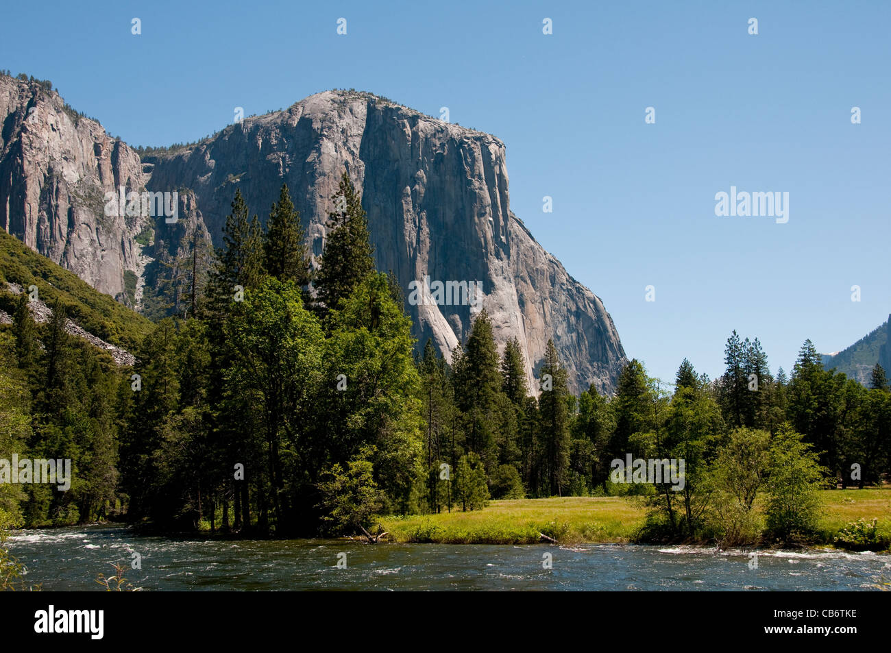 El Capitan, Merced River, Yosemite National Park, California, USA ...