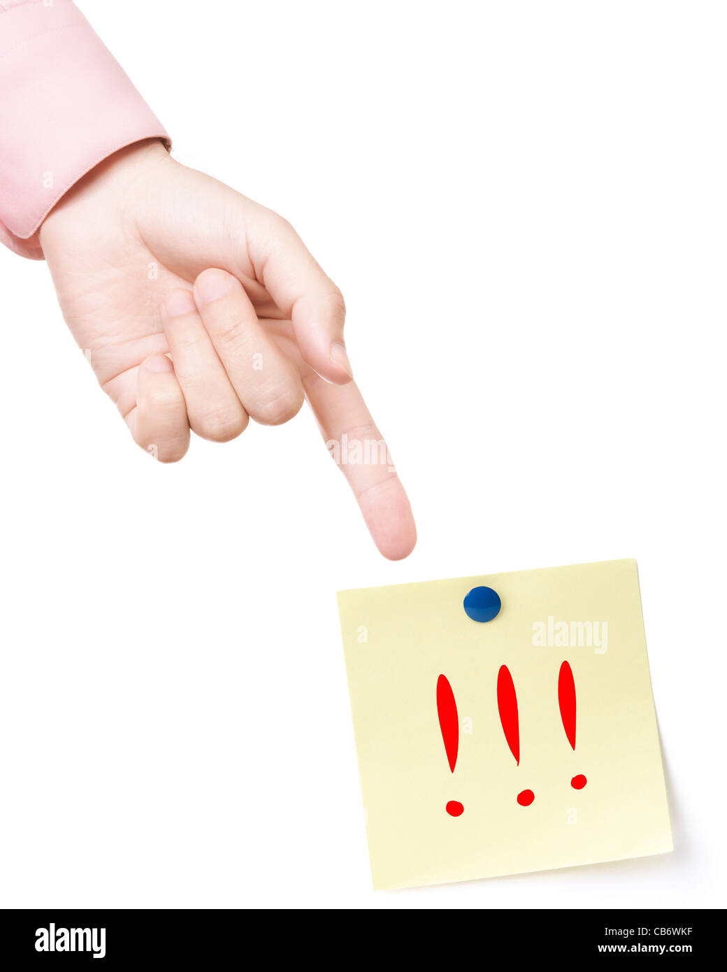 very important message with hands of businessman isolated on white ...