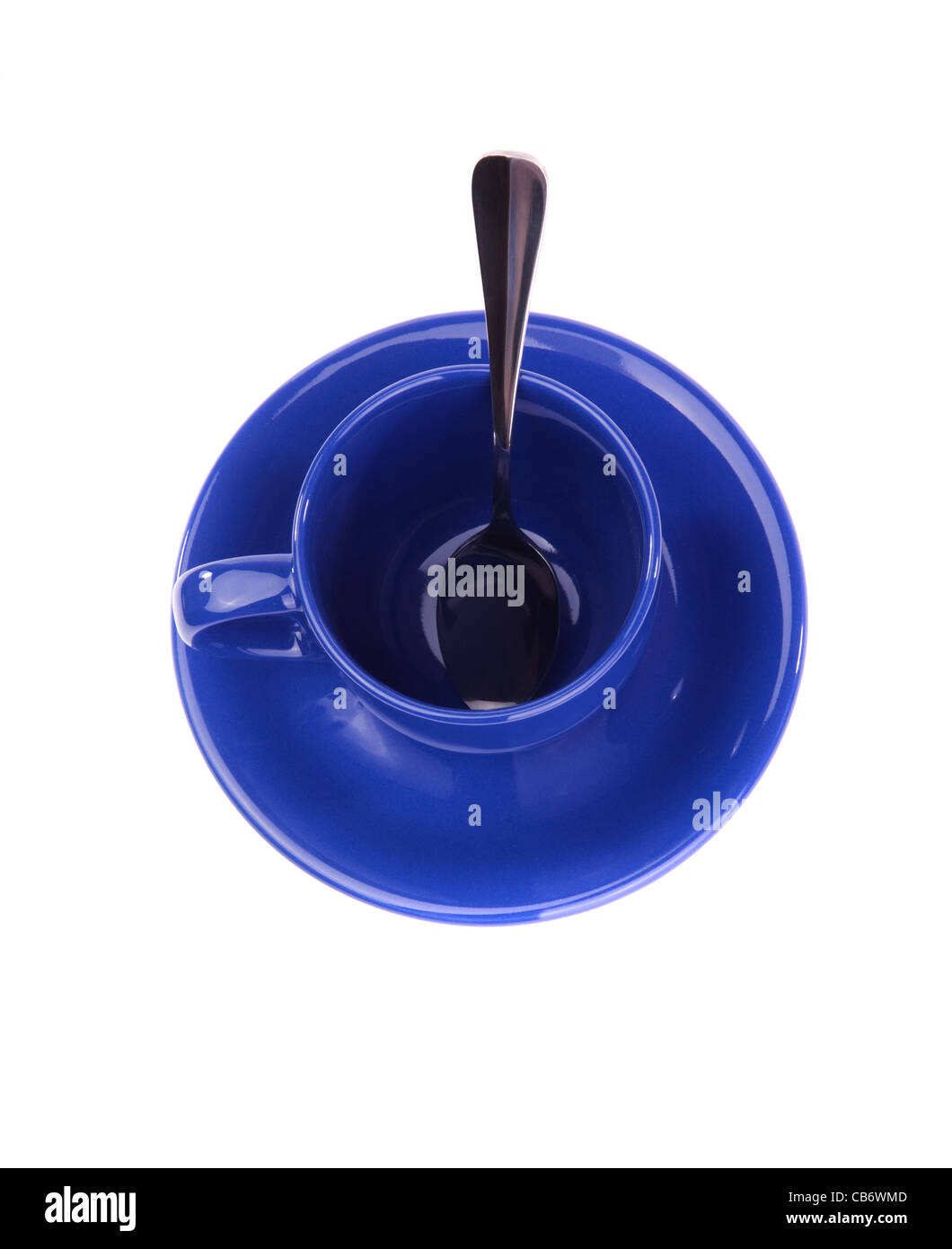 White tea cup spoon Cut Out Stock Images & Pictures - Alamy