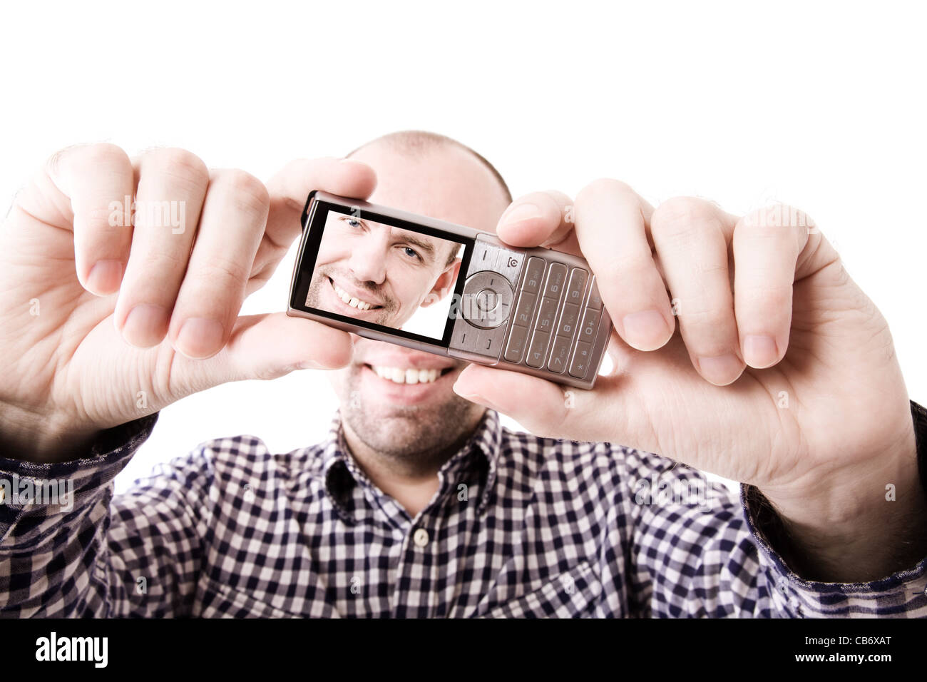 man with phone Stock Photo - Alamy