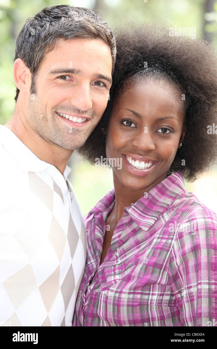 Couple different races hi-res stock photography and images - Alamy