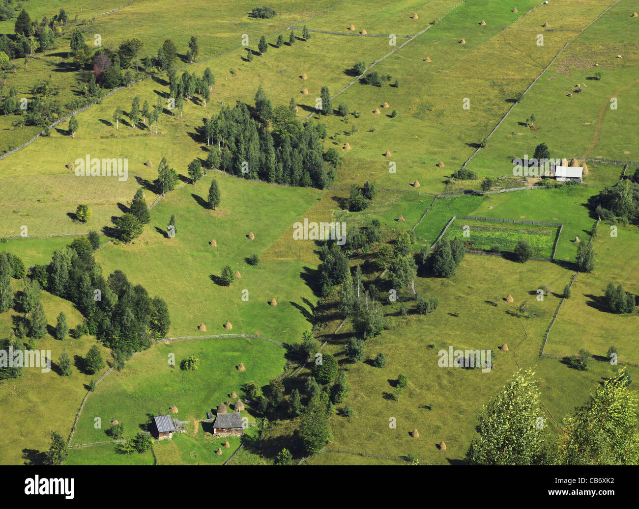 Aerial view of a mountainous area in Apuseni Mountains,Transylvania ...