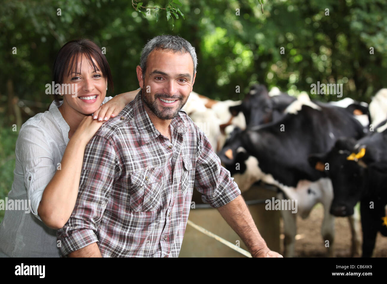 Couple working traditional farming hi-res stock photography and images ...