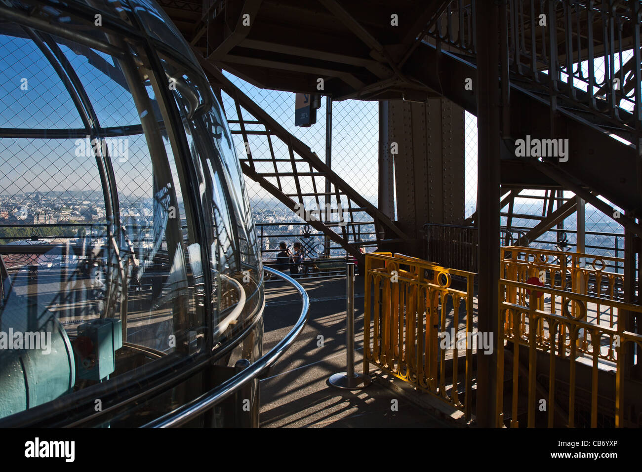 Paris, the internal structures of of the Eiffel tower Stock Photo - Alamy