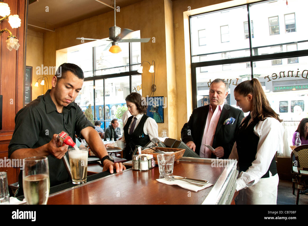 Restaurant San Francisco Bar Cafe California French France Stock Photo ...