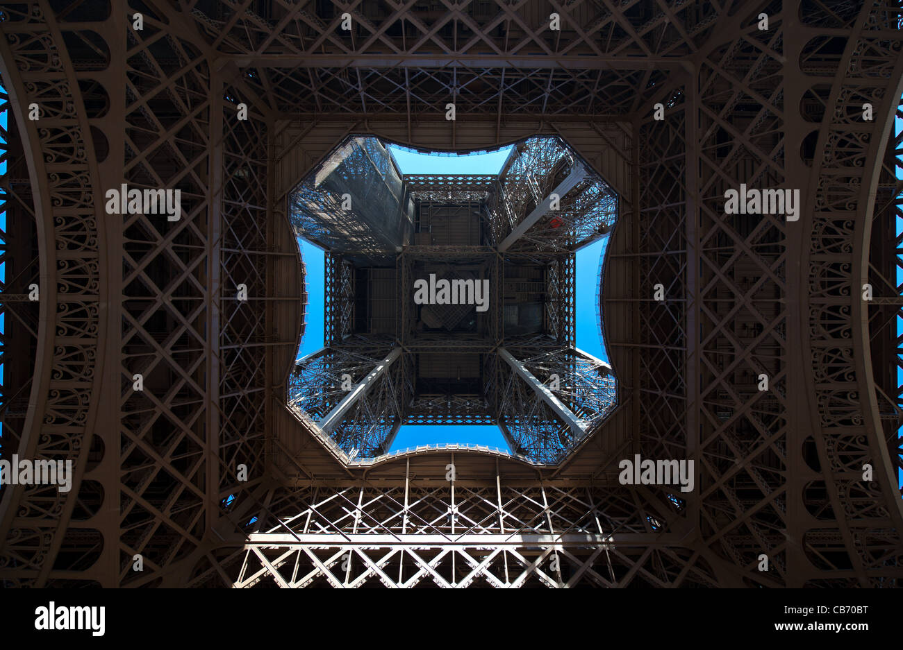 Paris, the internal structures of of the Eiffel tower Stock Photo - Alamy