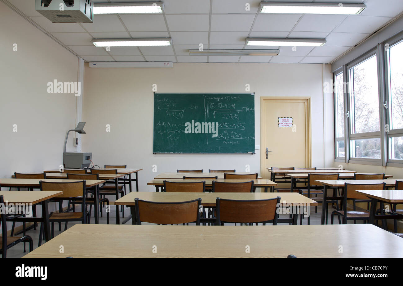 Empty Classrooom in the university Stock Photo - Alamy