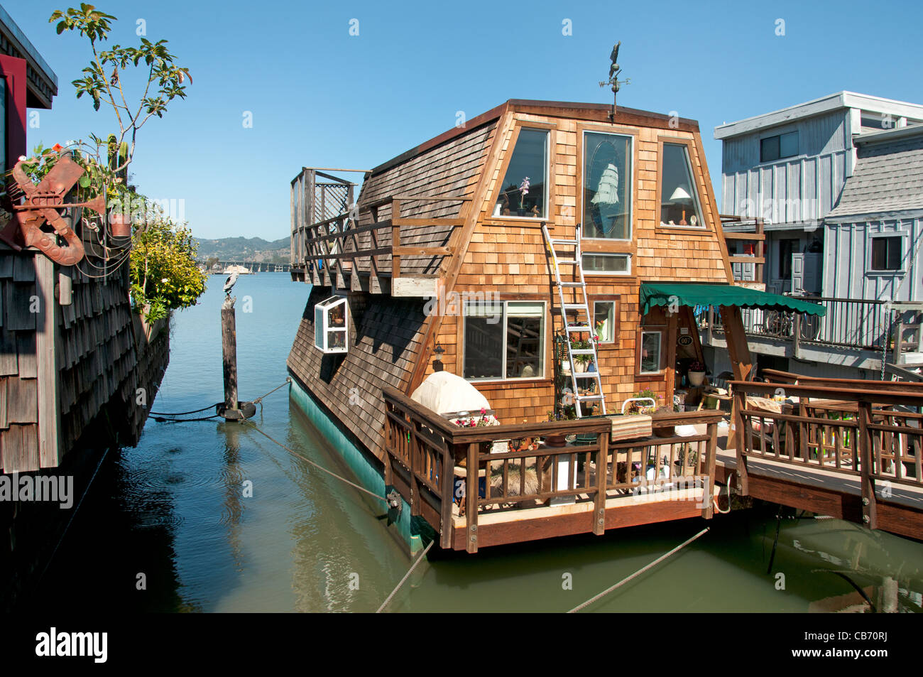 Sausalito's houseboat community San Francisco Bay California United ...