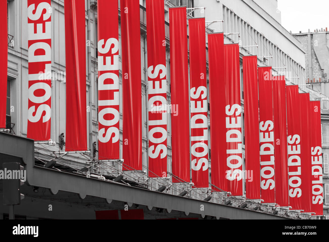 Sale in Paris France Stock Photo - Alamy