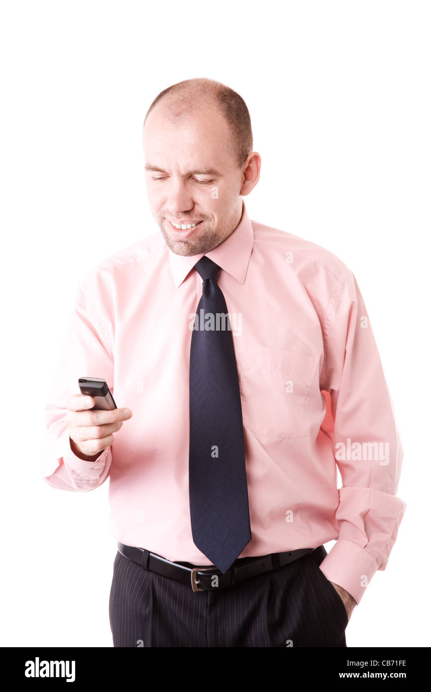 on the phone Stock Photo - Alamy