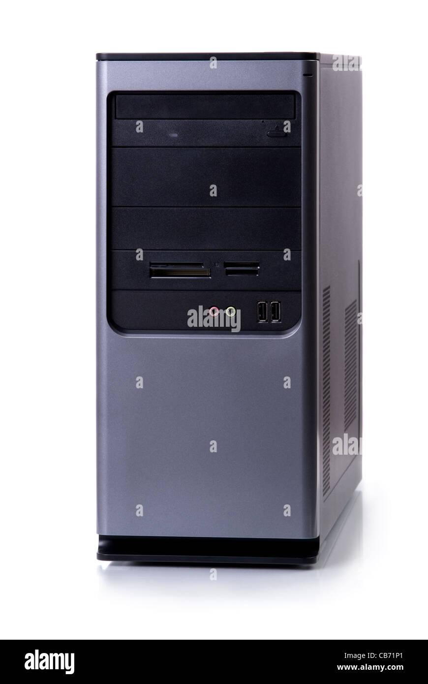 pc isolated on white background, selective focus on nearest part Stock ...