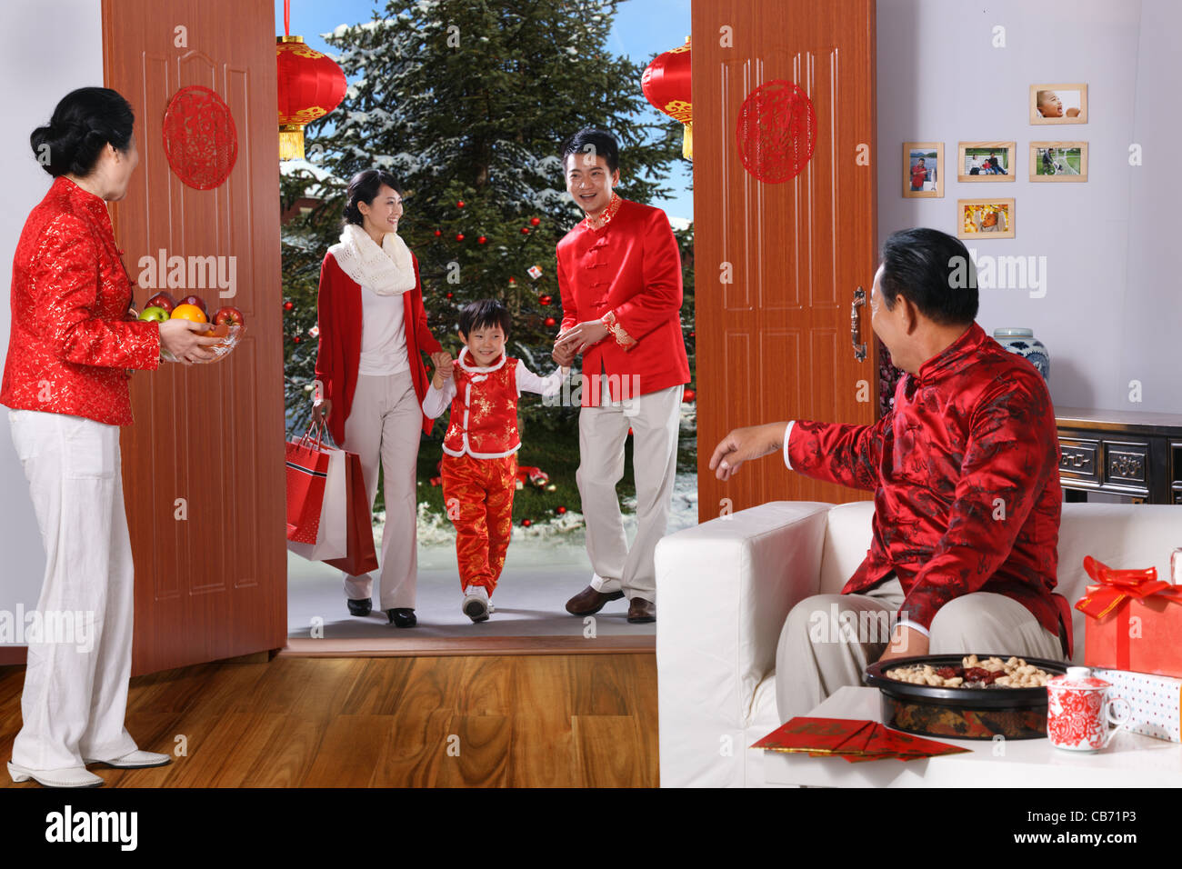 Chinese New Year celebration Stock Photo - Alamy