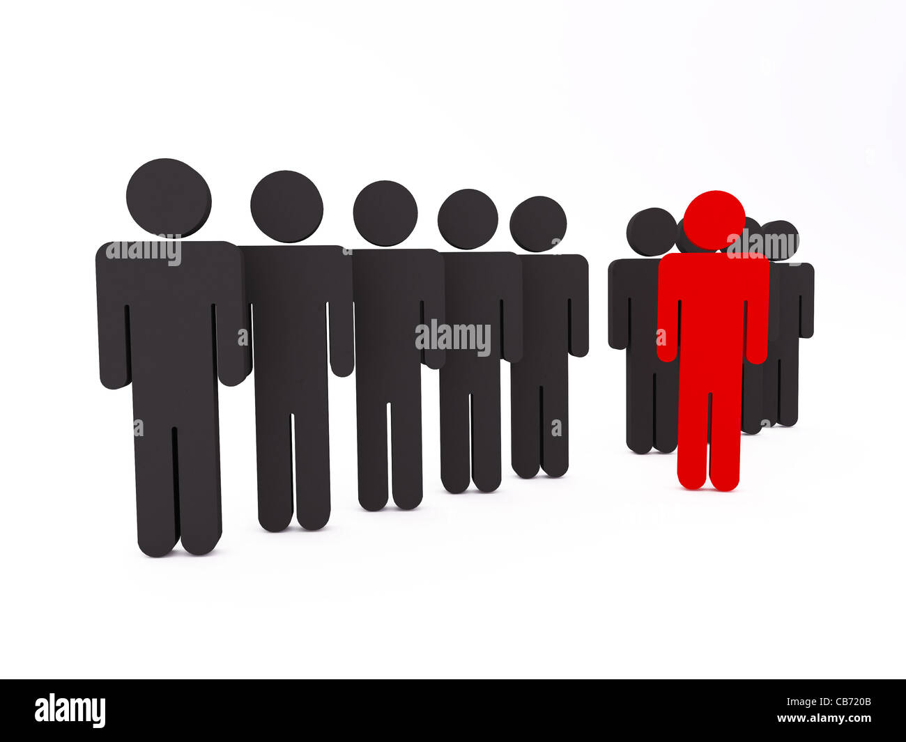 odd one out stand out Stock Photo - Alamy