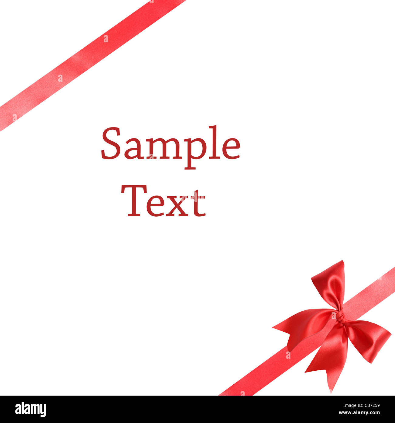 bow isolated on white background, place your text here Stock Photo - Alamy