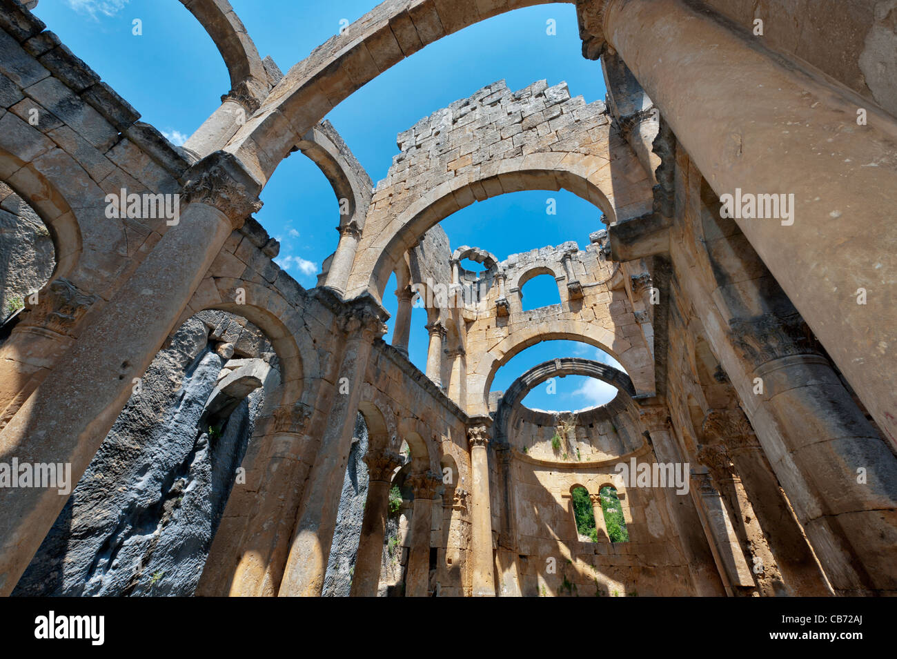 Alahan Monastery, 4. century A.D., Mut Mersin Turkey Stock Photo - Alamy
