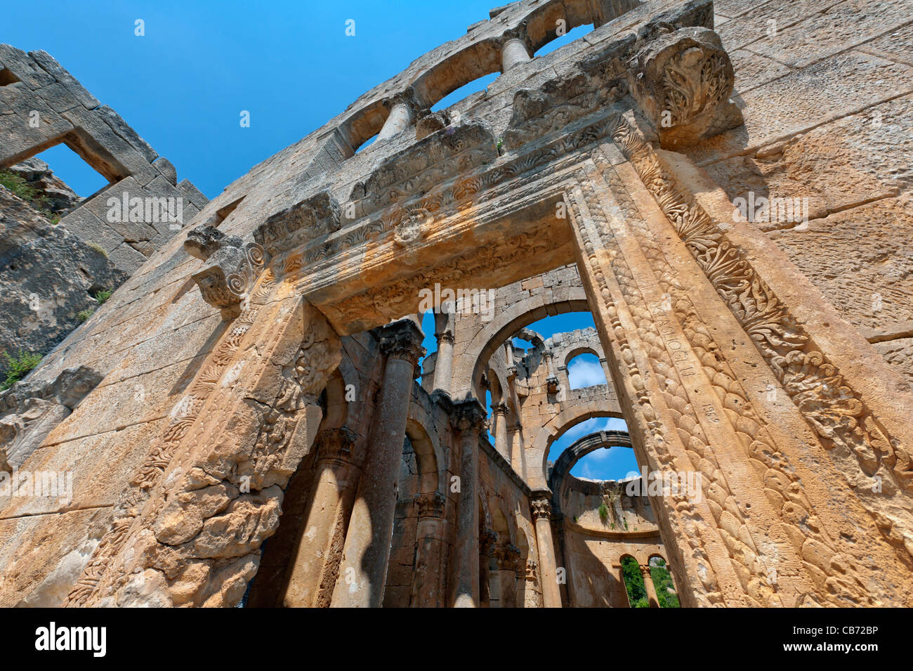 Alahan Monastery, 4. century A.D., Mut Mersin Turkey Stock Photo - Alamy
