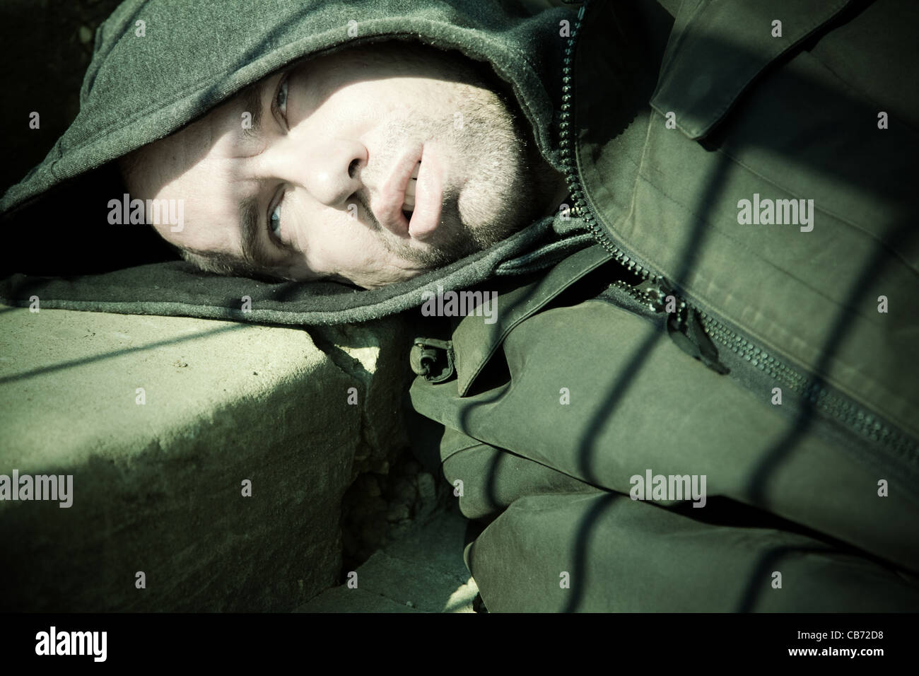 Dead homeless man hi-res stock photography and images - Alamy