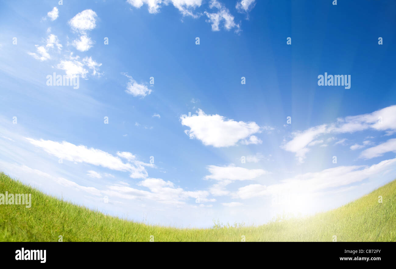 sky and grass Stock Photo - Alamy